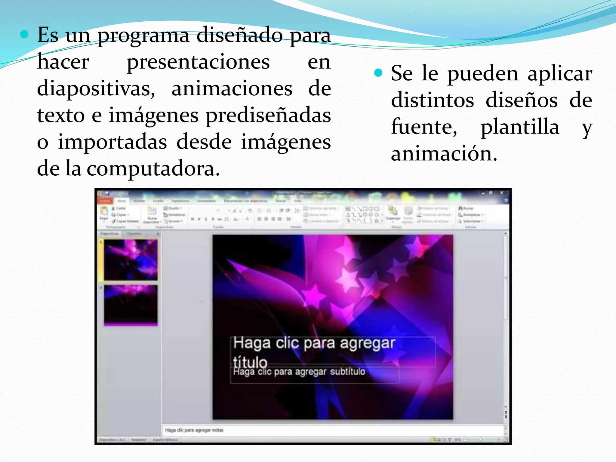 Tipos de presentaciones | PPTX | Desktop Publishing | Computer Software and Applications