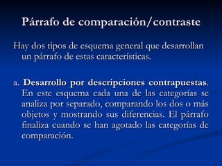 Tipos de párrafos | PPT