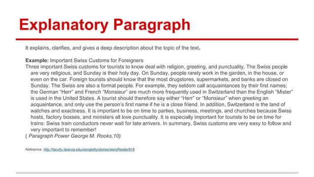 Types of Paragraphs | PPT