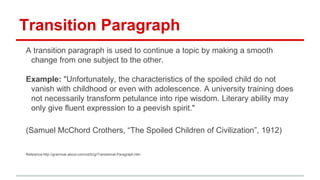 Types of Paragraphs | PPTX