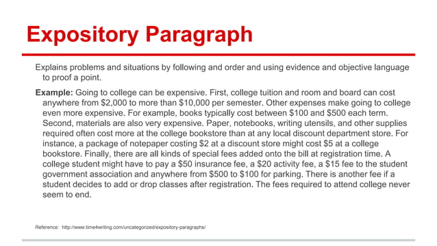 Types of Paragraphs | PPT
