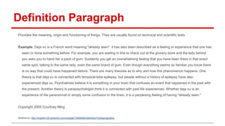 Types of Paragraphs | PPT