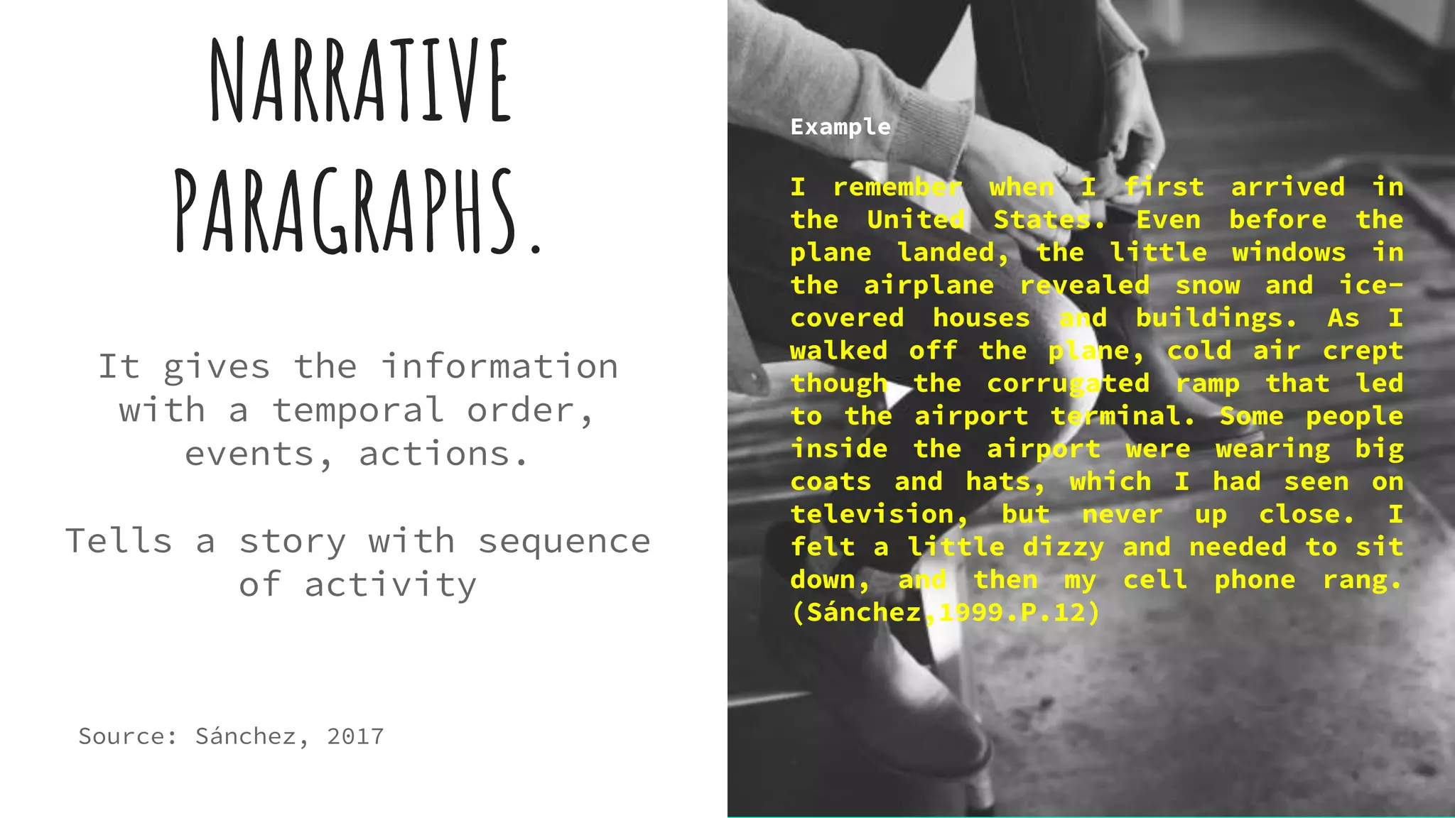 TIPOS DE PÁRRAFOS - STYLES OF PARAGRAPHS | PPT