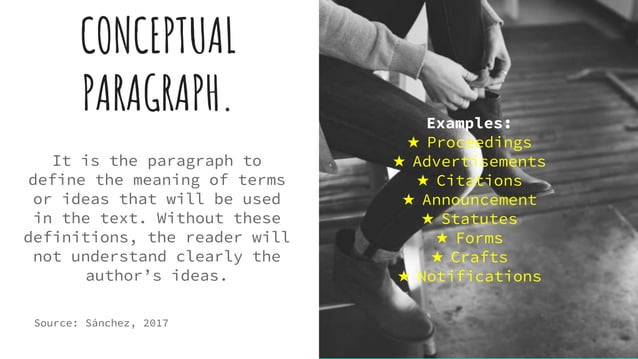 TIPOS DE PÁRRAFOS - STYLES OF PARAGRAPHS | PPT