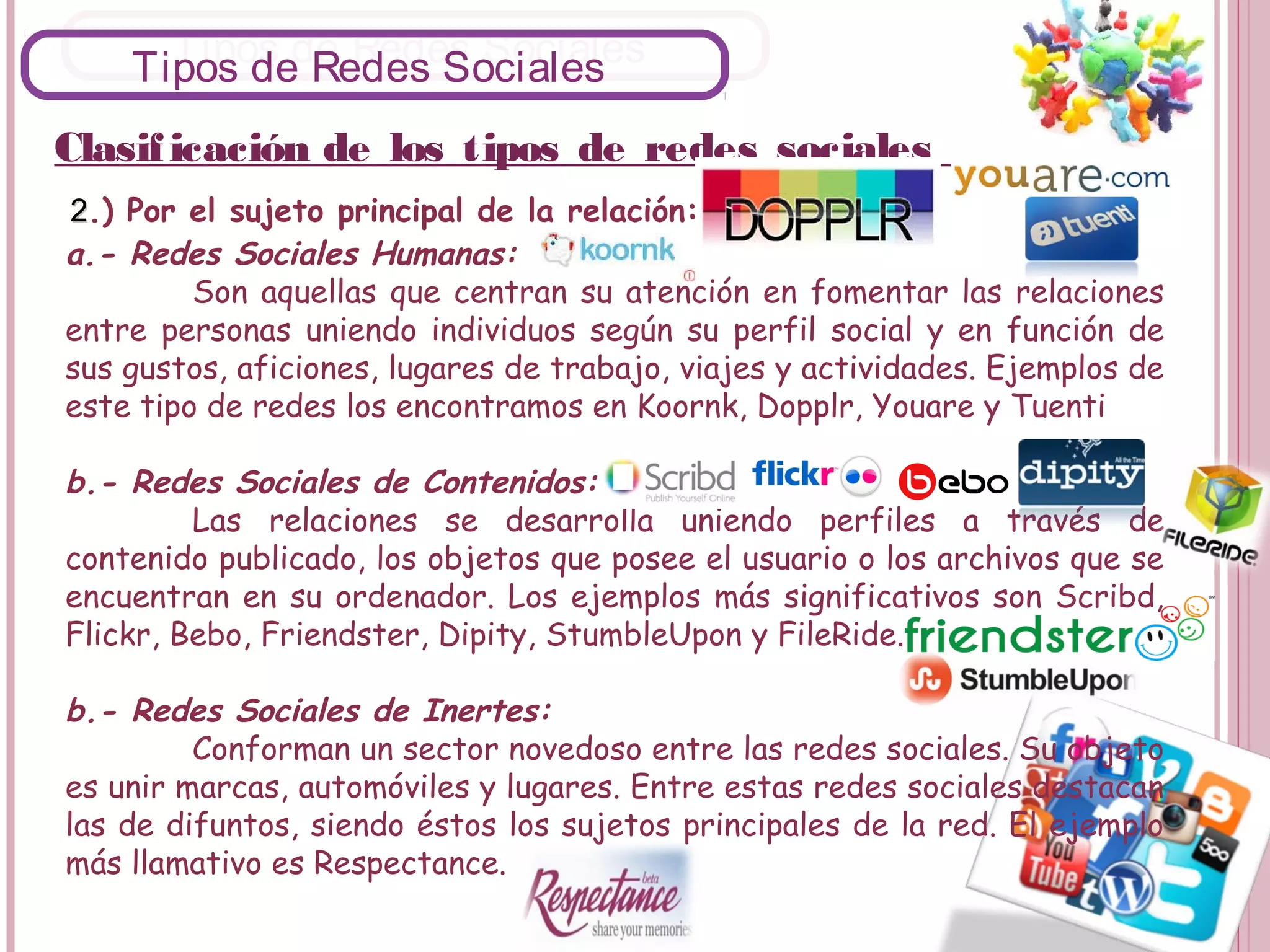Tipos de redes sociales | PPT
