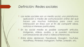 Tipos de redes sociales | ODP