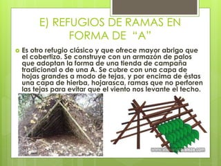 Tipos de refugio de acampada | PPTX