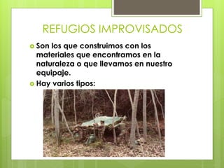 Tipos de refugio de acampada | PPTX