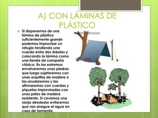 Tipos de refugio de acampada | PPTX