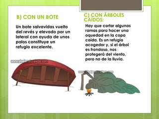 Tipos de refugio de acampada | PPTX
