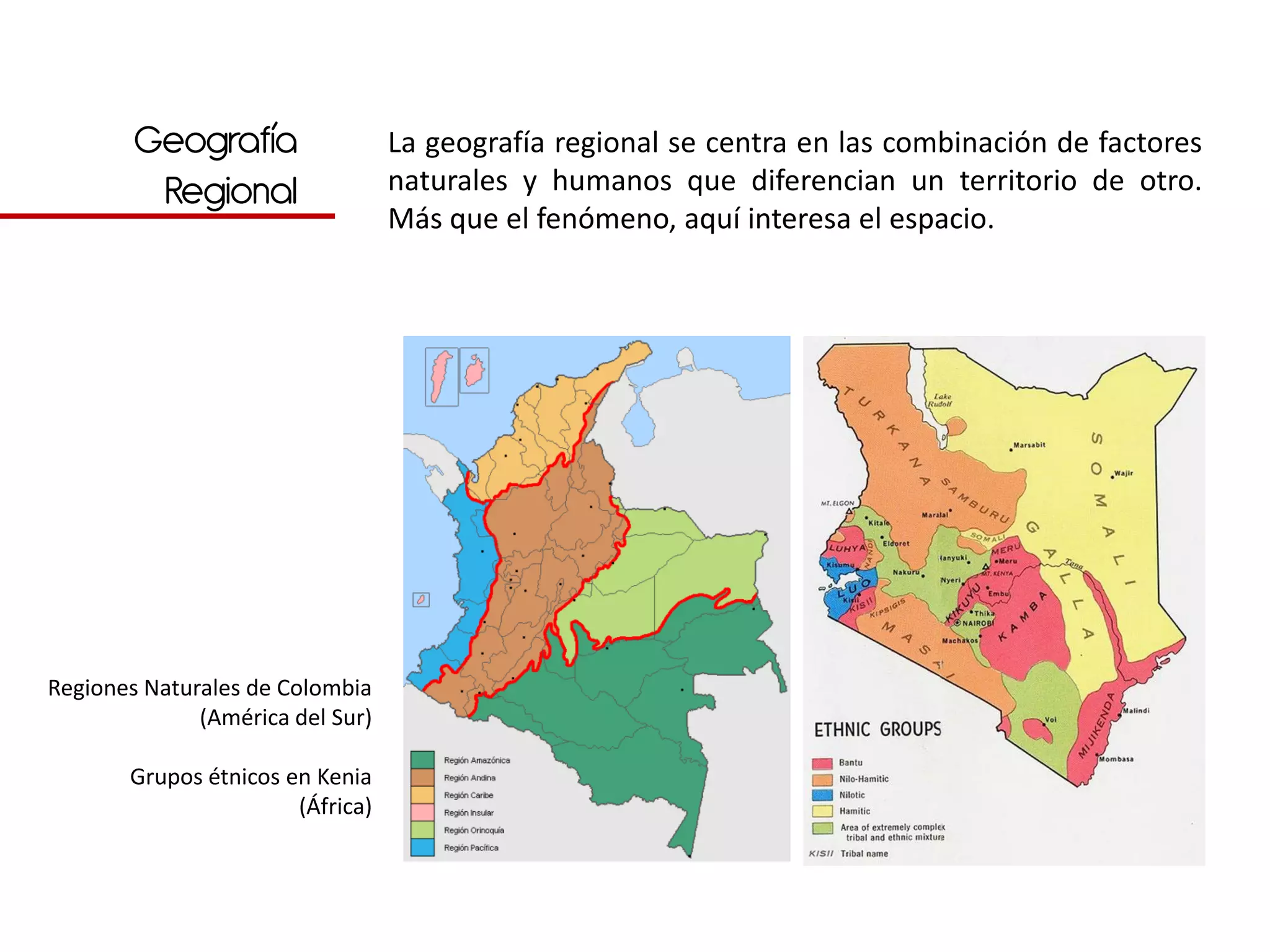 Tipos De Regiones Naturales Y Humanas
