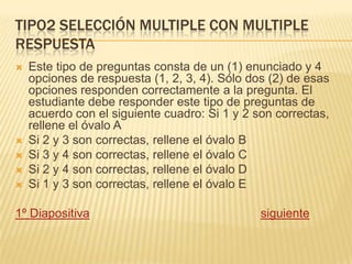 Tipos de respuestas | PPTX