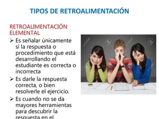 Tipos de retroalimentacion | PPTX