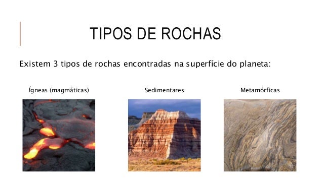 Tipos de rochas