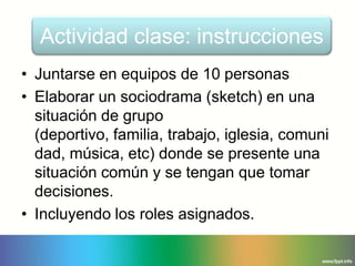 Tipos de roles | PPT