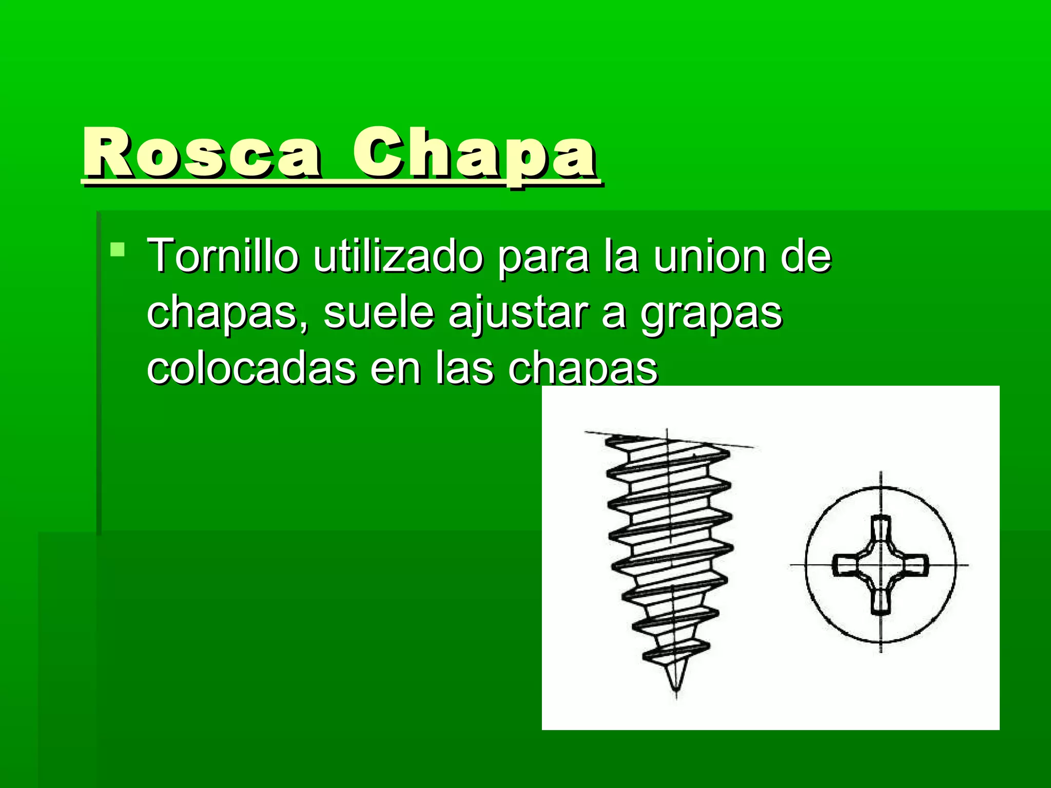 Tipos de roscas | PPT