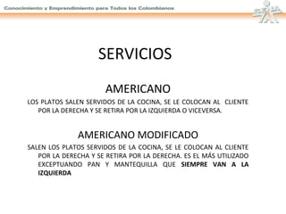 Tipos de servicio | PPT