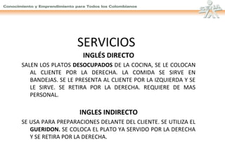 Tipos de servicio | PPT