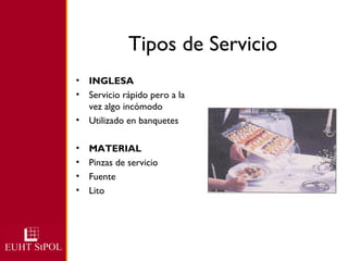 Tipos de servicio | PPT