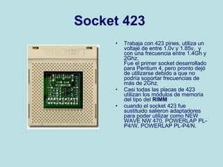 Tipos de socket | PPT