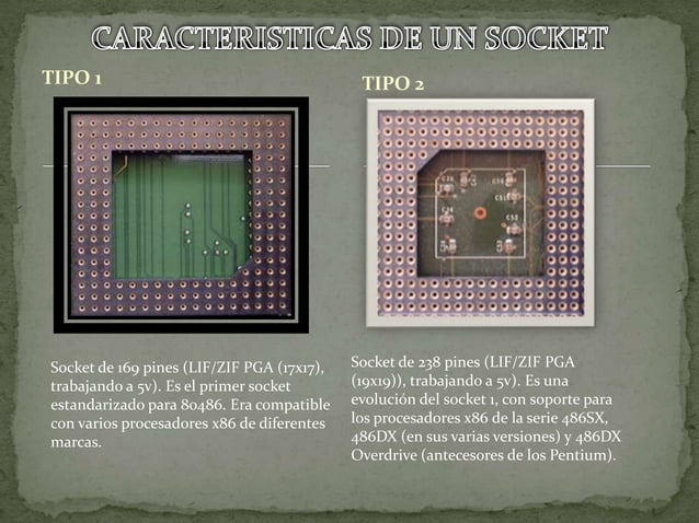 Tipos de socket | PPT
