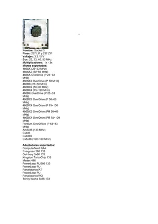 Tipos de socket =) | DOCX
