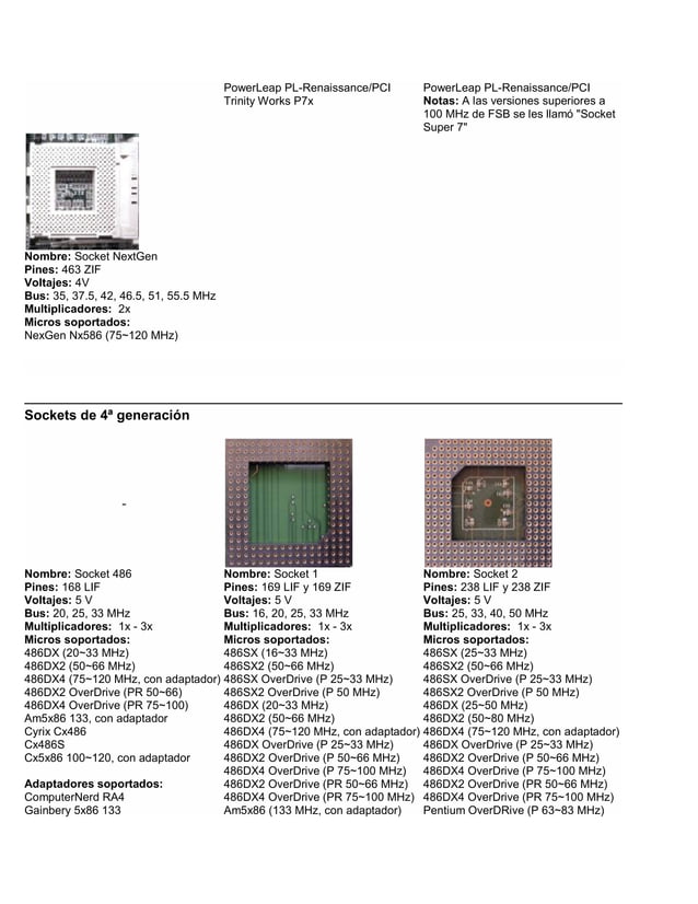 Tipos de sockets | PDF