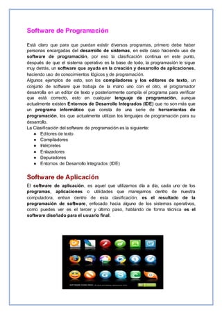 Tipos de Software | DOCX