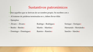 Tipos de sustantivos 5TO DE EDUCACIÓN BASICA | PPTX