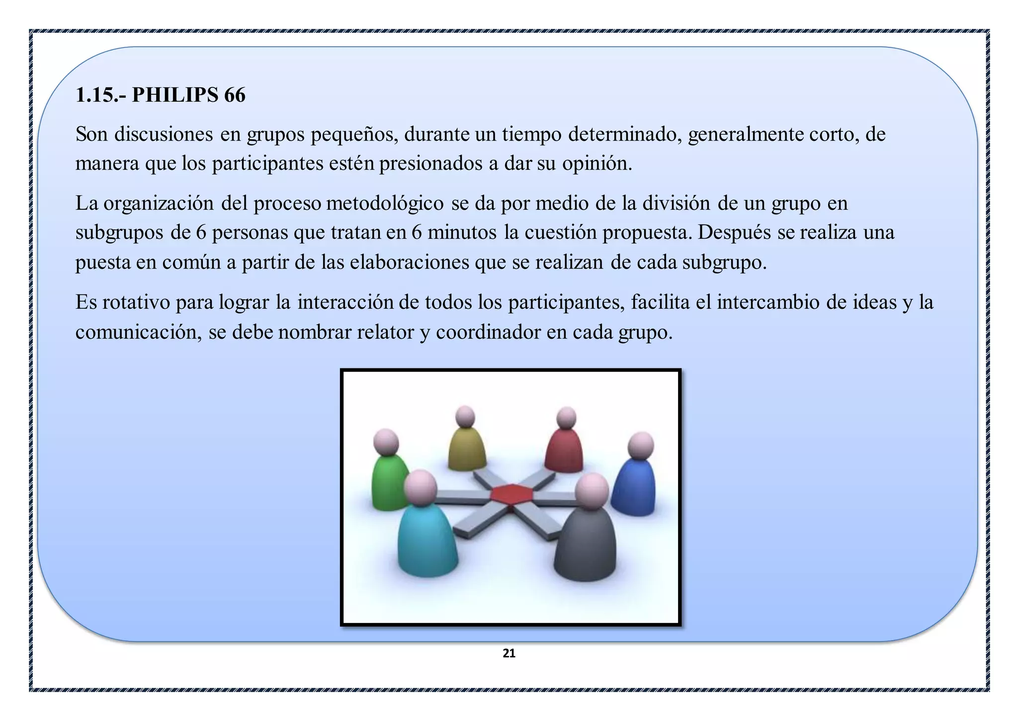 Manual sobre los Tipos de Técnicas para Dinamizar los Procesos Grupales ...