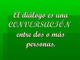 La lengua oral: la conversación | PPT