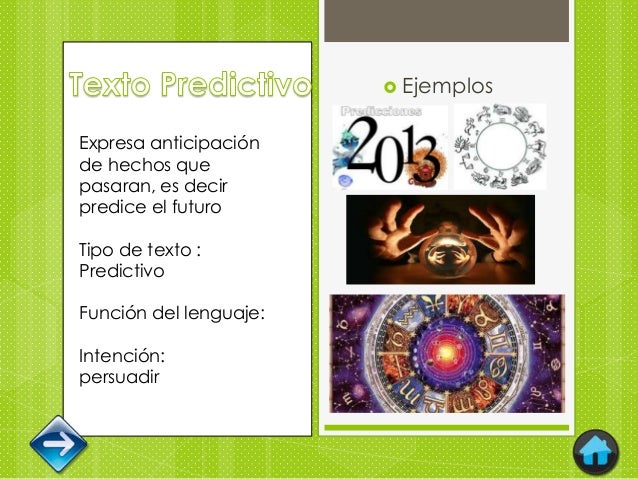 Tipos De Textos Predictivos - slingo