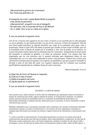 Tipos de textos cuarta clase | PDF
