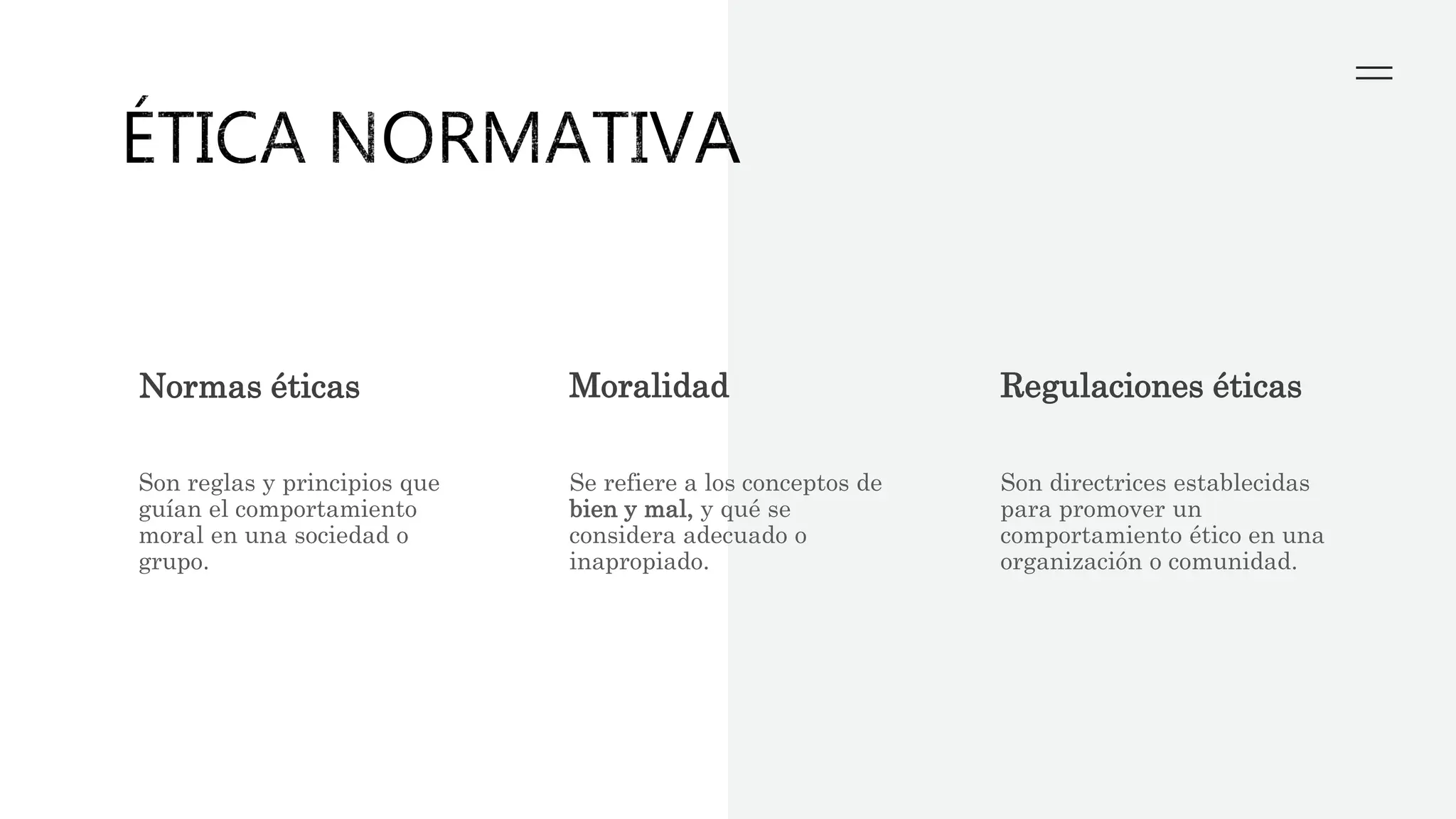 Tipos de ética para disertar sobre las acciones morales | PPTX