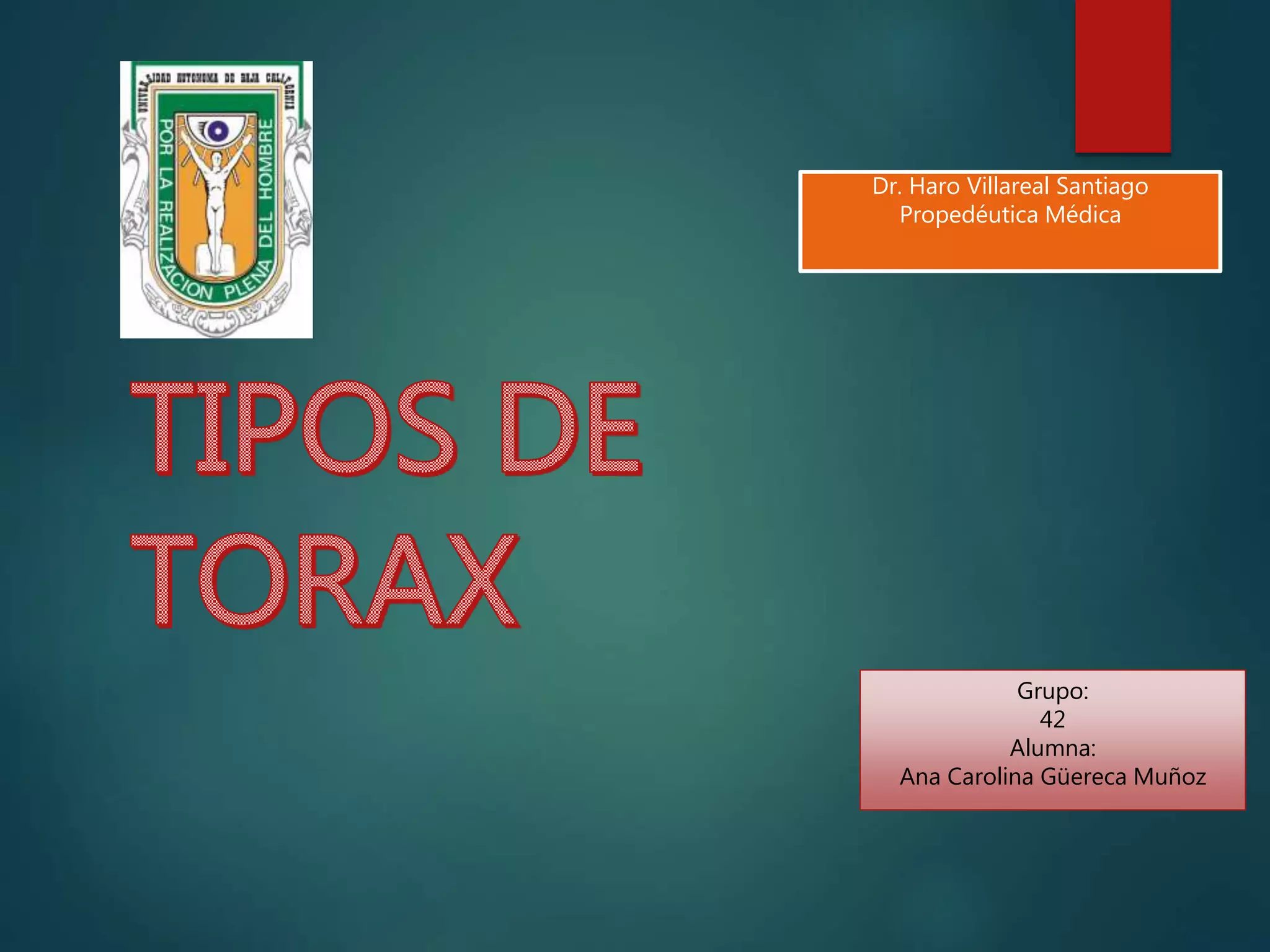 Tipos de torax | PPTX