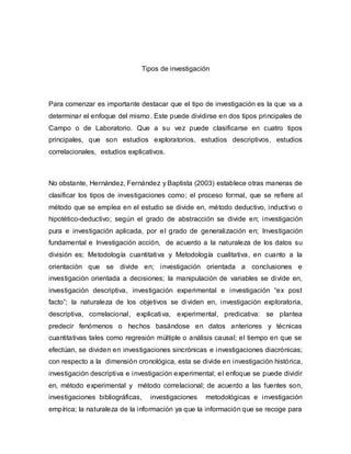 Tipos de trabajos de grado | DOCX