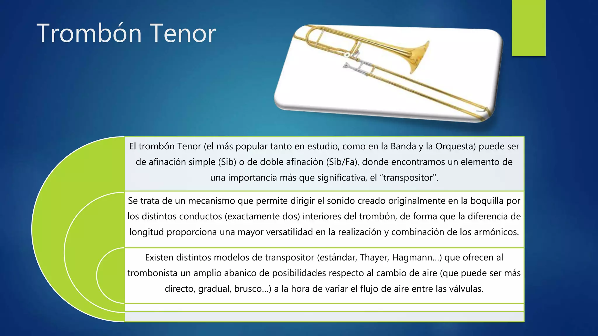 Tipos de trombones ppt | PPTX