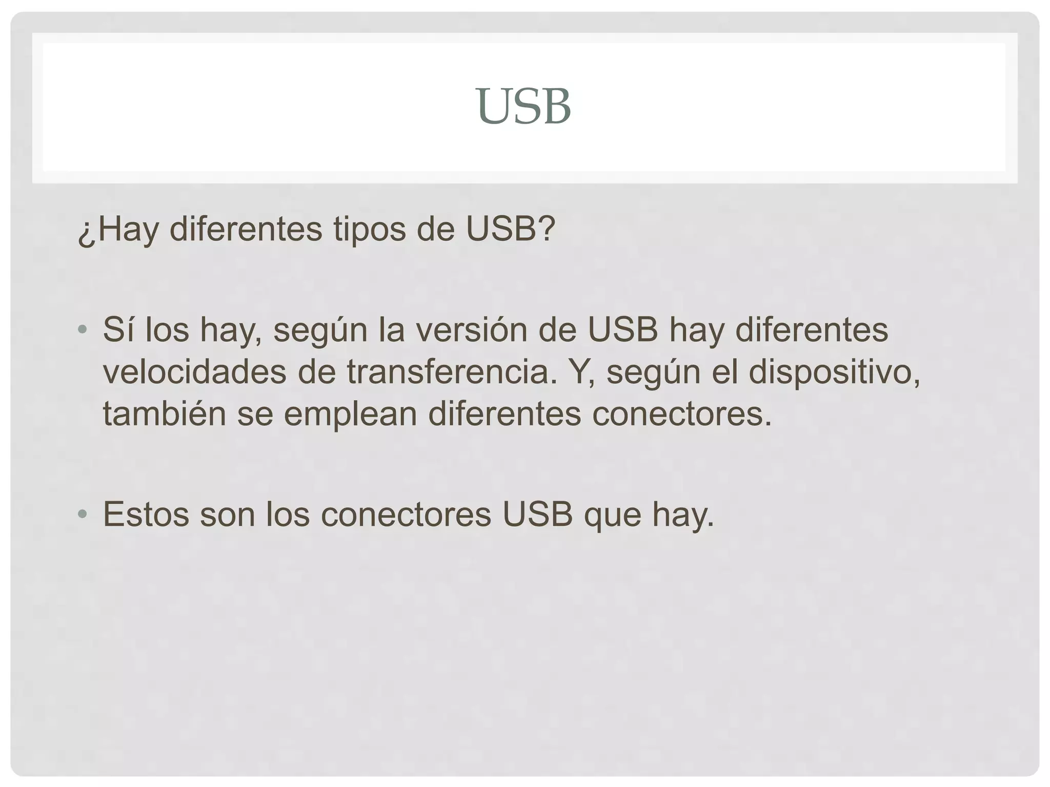 Tipos de usb | PPT