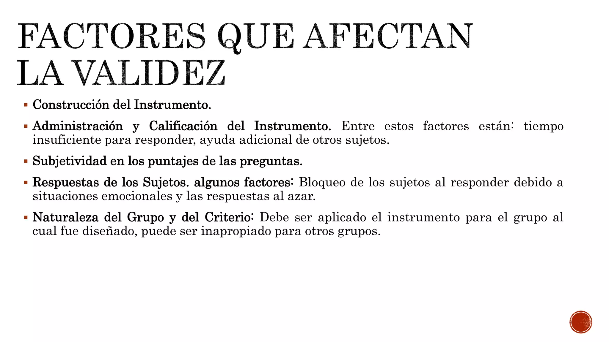 Tipos de validez | PPTX | Science