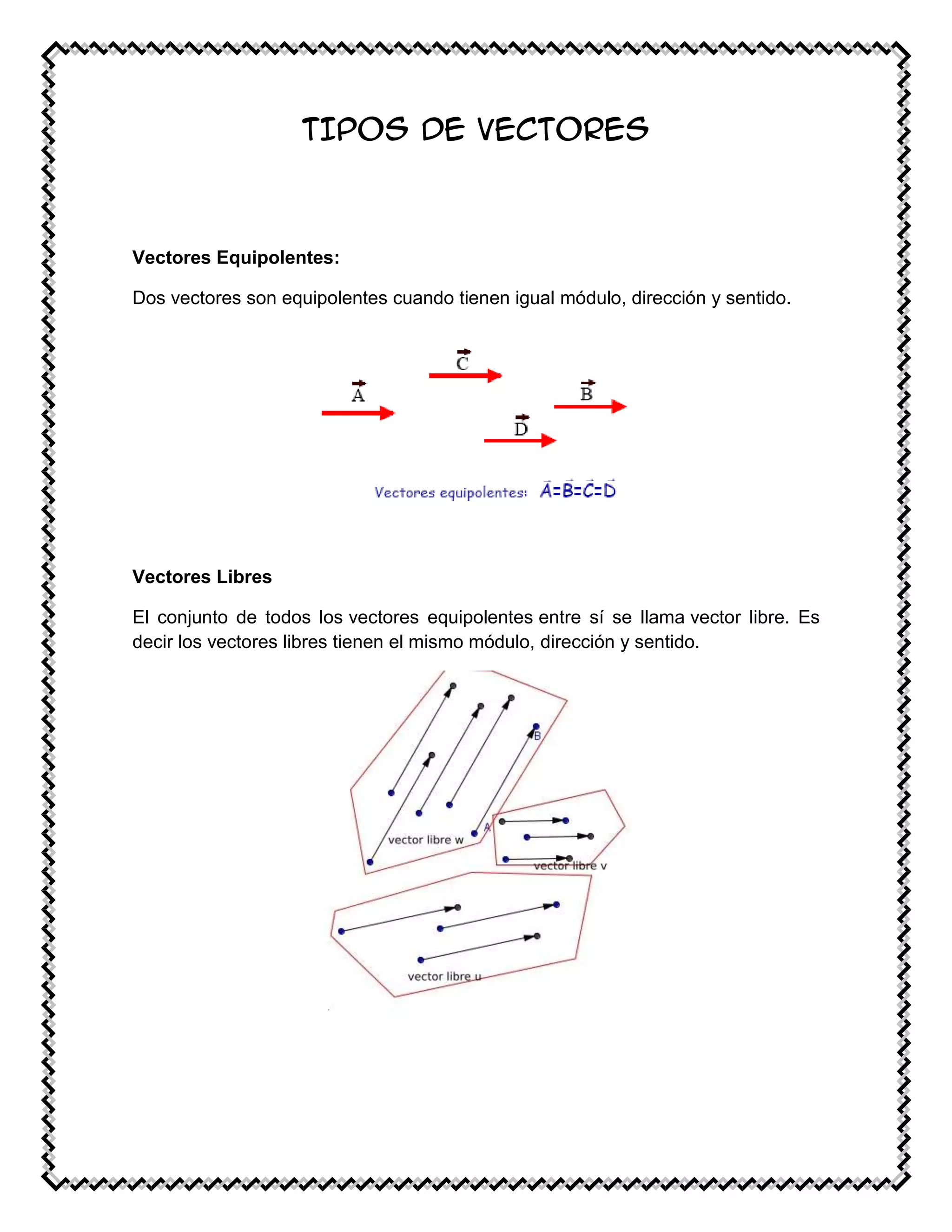 Tipos de vectores | DOCX
