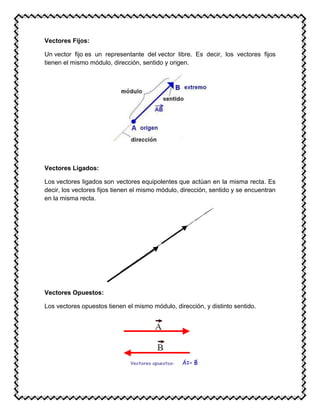 Tipos de vectores | DOCX