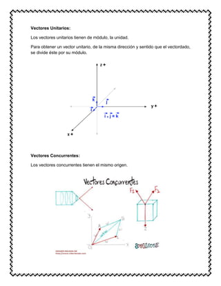 Tipos de vectores | DOCX