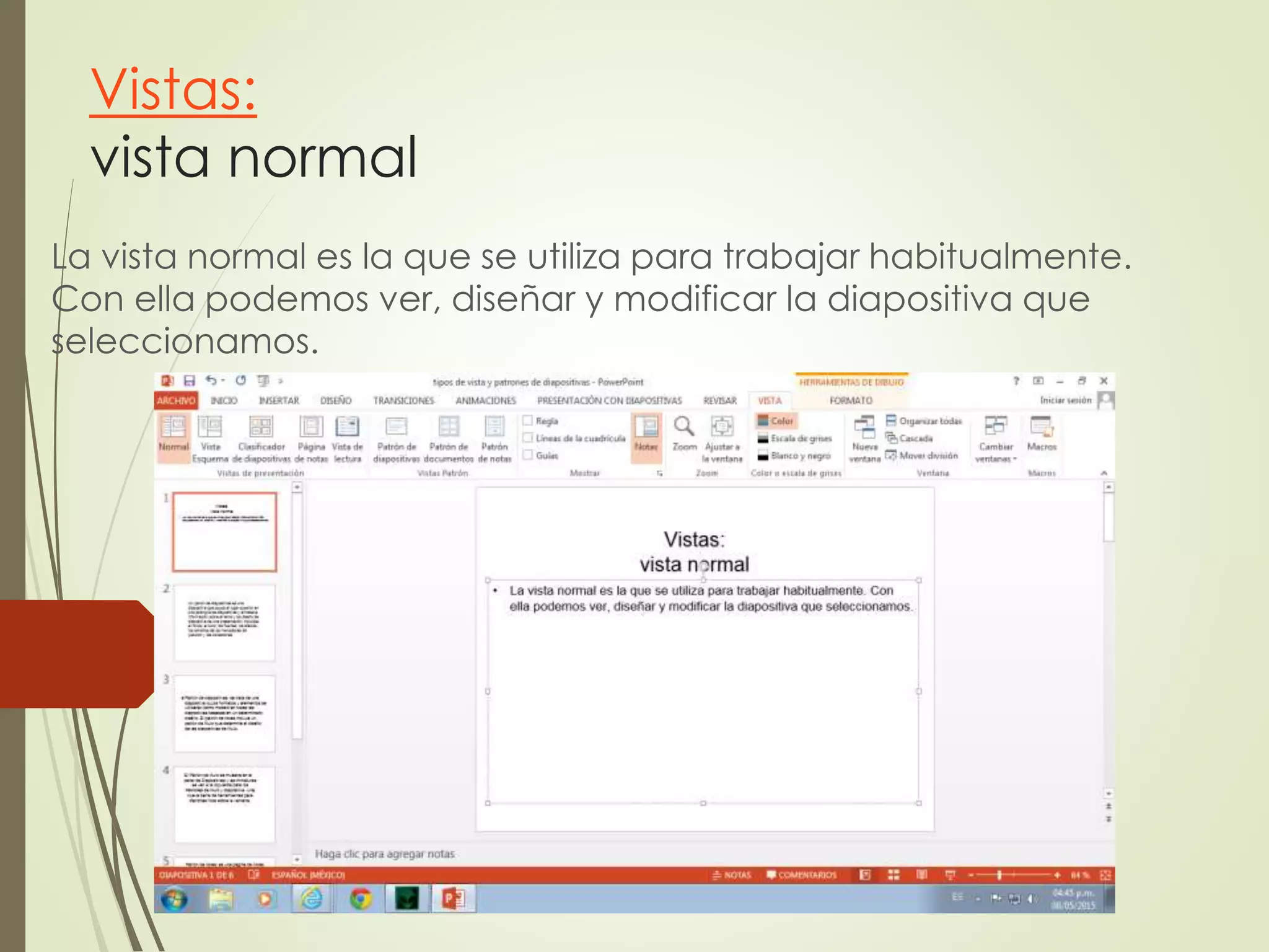 Tipos de vista y patrones de diapositivas | PPTX