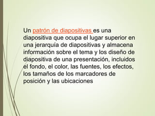 Tipos de vista y patrones de diapositivas | PPTX