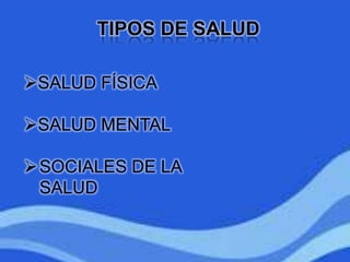 Tipos d salud y el derecho y la salud | PPTX