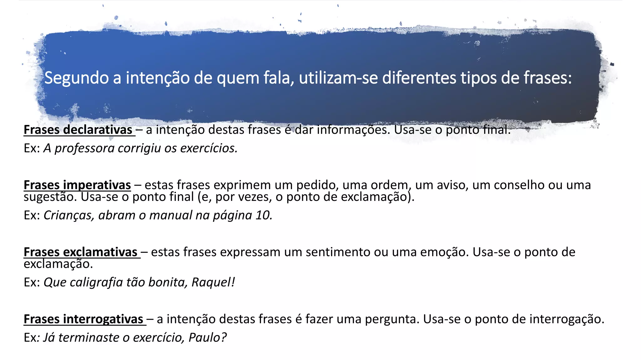 Tipos e formas de frases (1) | PPTX