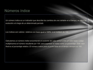 estadistica Tipos e índices | PPTX