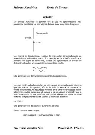 Tipos errores | DOCX