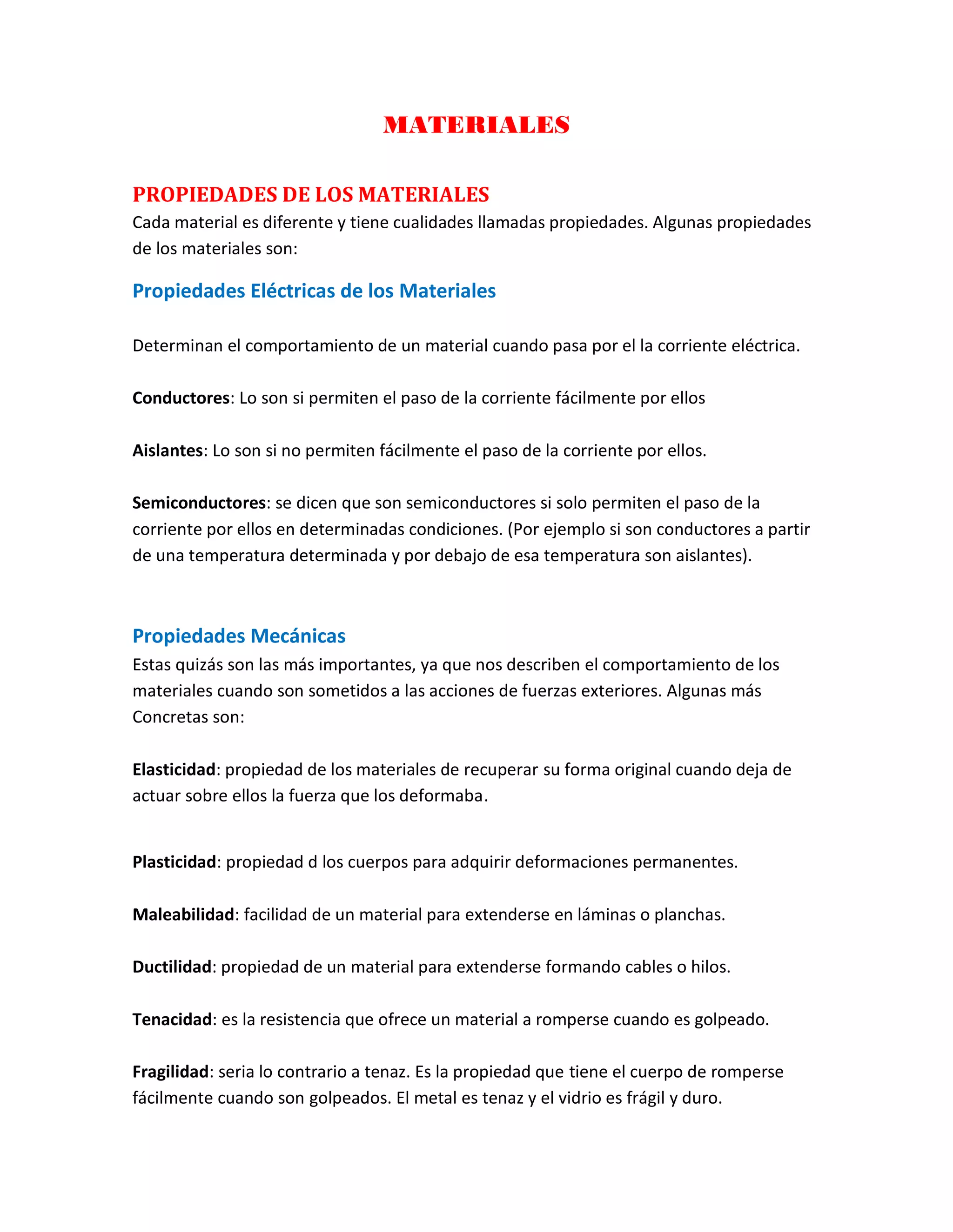 Tipos de materiales | PDF | Commodities | Economy