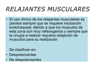 tipos y fases de la anestesia generall | PPTX